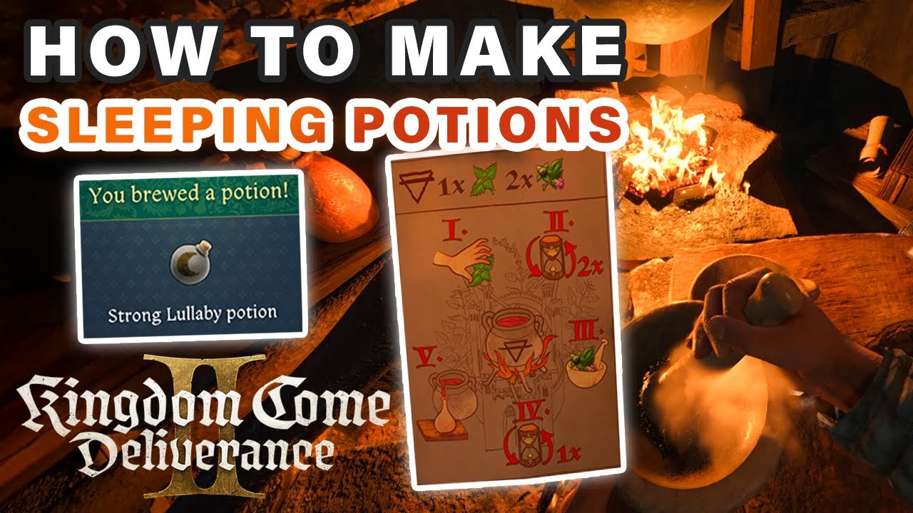 How to Make Sleeping (Lullaby) Potion | Mice Side Quest Kingdom Come ...