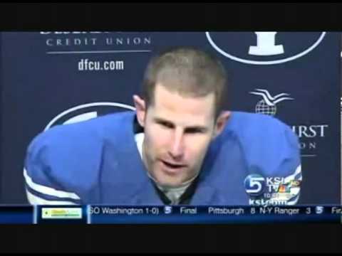 BYU vs. UTAH 2009 - Max Hall Hates Utah - YouTube