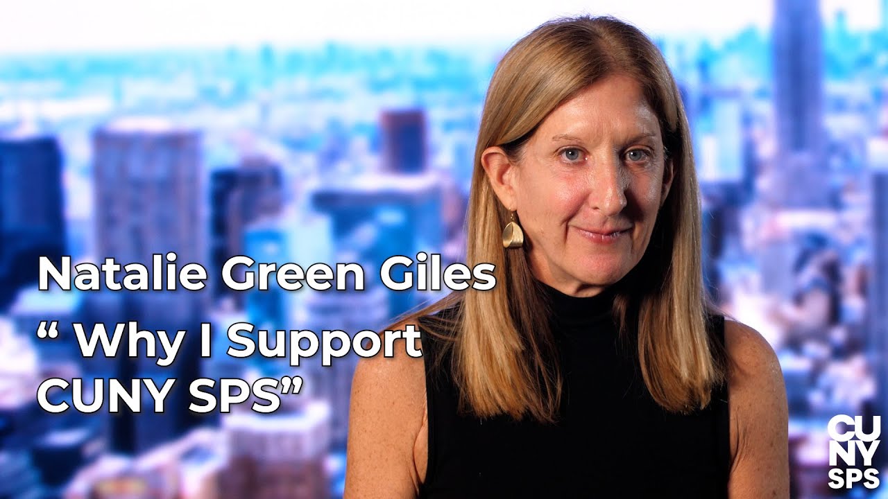 Natalie Green Giles "Why I Support CUNY SPS" | CUNYTuesday - YouTube