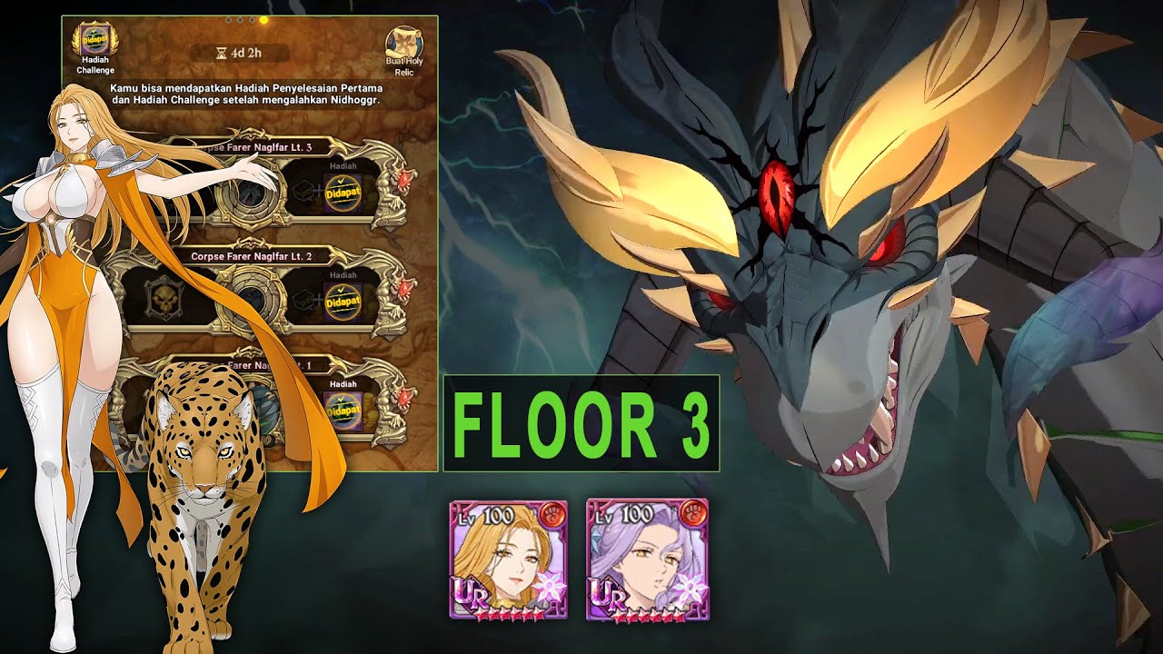 NIDHOGGR FLOOR 3 FAST FARM FREYJA RED ATRIBUTE | Seven Deadly Sins ...