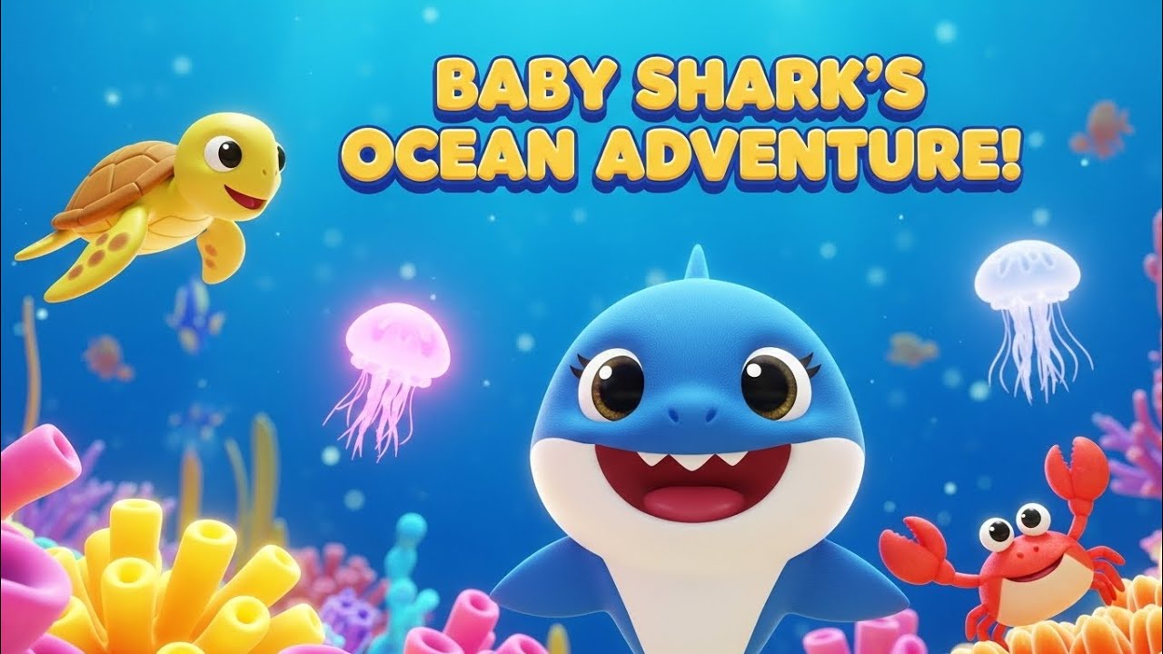 "Baby Shark’s Ocean Adventure 🦈 | Fun Story Rhyme for Kids | Baby Shark ...