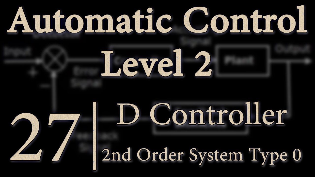 Automatic Control 2 | 27 | Derivative D Controller - 2nd Order System ...