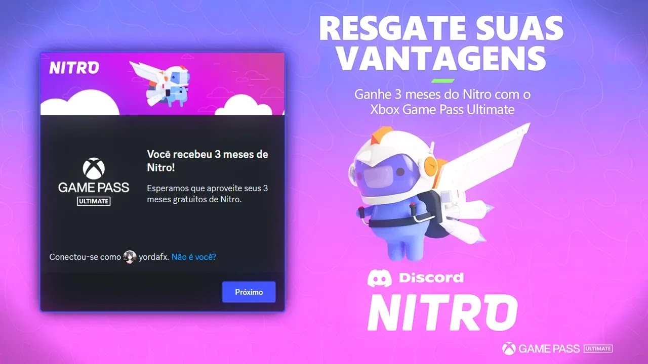 🔥 XBOX ESTÁ A OFERECER DISCORD NITRO TRIMENSAL DE GRAÇA - YouTube