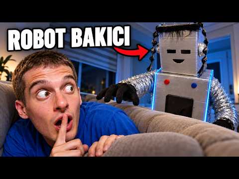 Dünyanın EN TEHLİKELİ ROBOT BAKICISI İle 24 Saat Geçirdim!