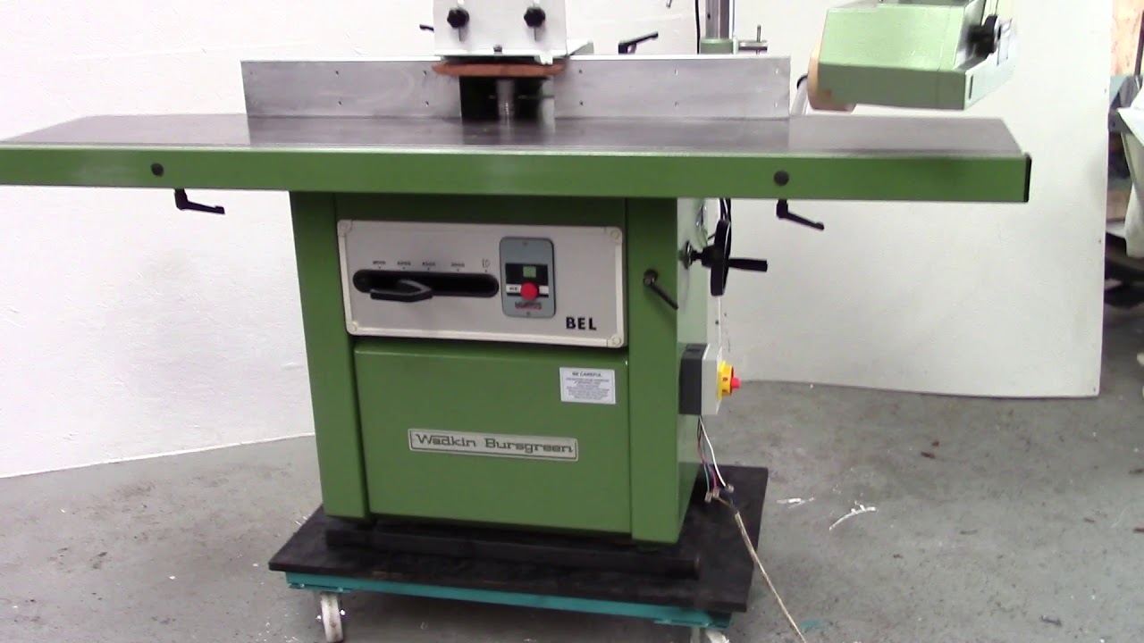 Wadkin bel spindle moulder - YouTube