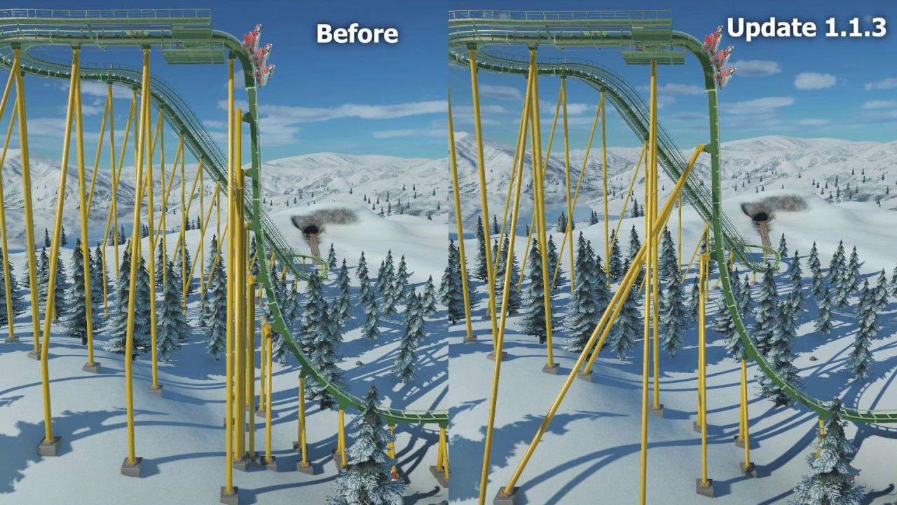 Planet Coaster: New Dive Supports Side-by-Side Comparison (v1.1.3 ...