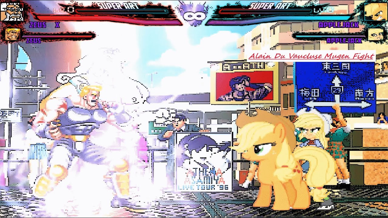 Mugen : Zeus X & Zeus Vs Applejack Mlp & Applejack Eqg (Request) - YouTube