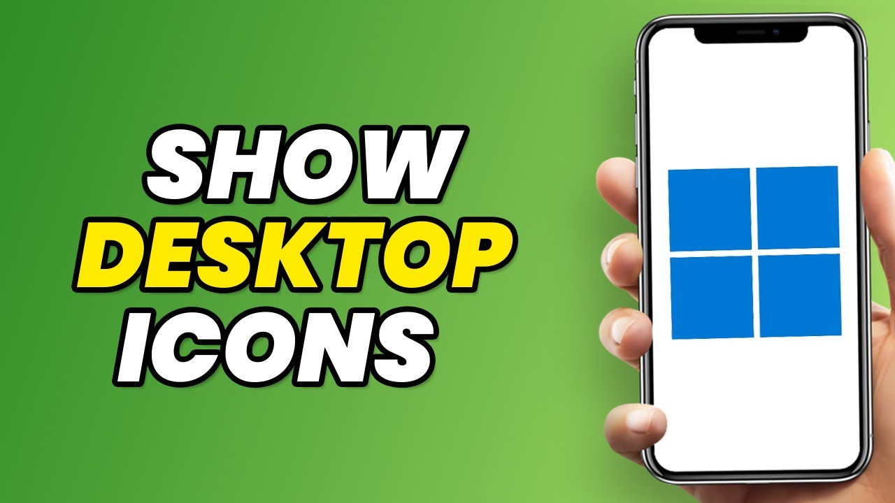 How To Show Desktop Icons On Windows 11 (NEW 2023) - YouTube