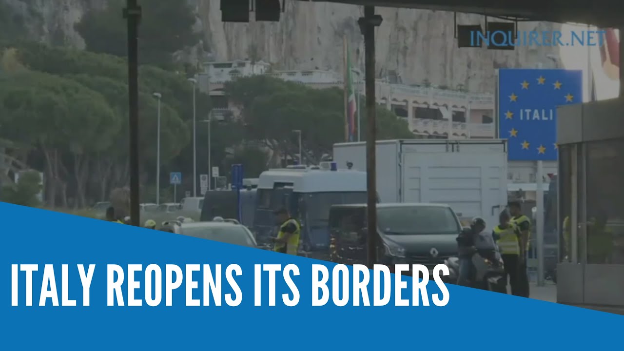 Italy reopens its borders - YouTube