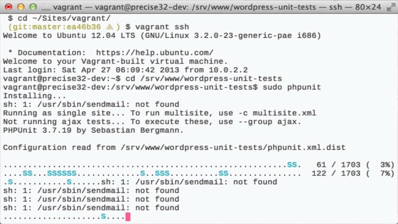 WordPress unit tests and phpunit - YouTube