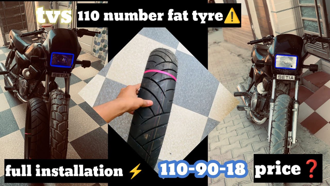 tvs 110 90 18 tyre in splendor | splendor fat tyre | splendor tyre ...