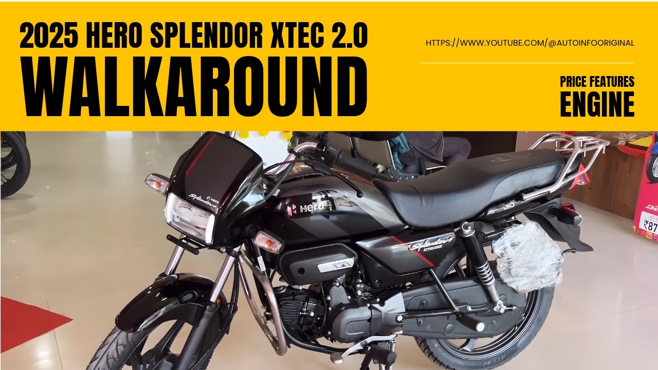 2025 Hero Splendor Plus Xtec Review New Model - New Features On Road ...