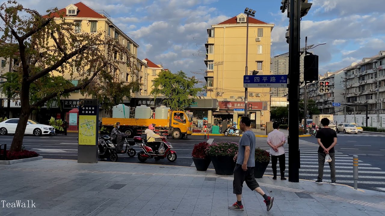 Wujiaochang｜Walk Shanghai Tour 4K ｜Siping Road｜Yangpu - YouTube