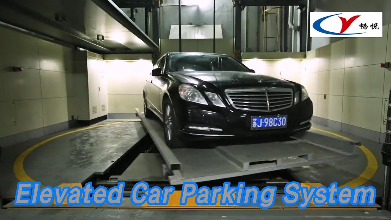 Tower Type Elevated Car Parking System 35 Levels Vertical Intelligent ...