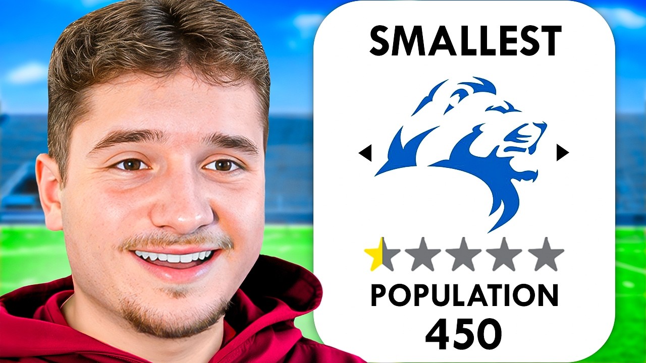 I Brought the Smallest College to CFB 25! - YouTube