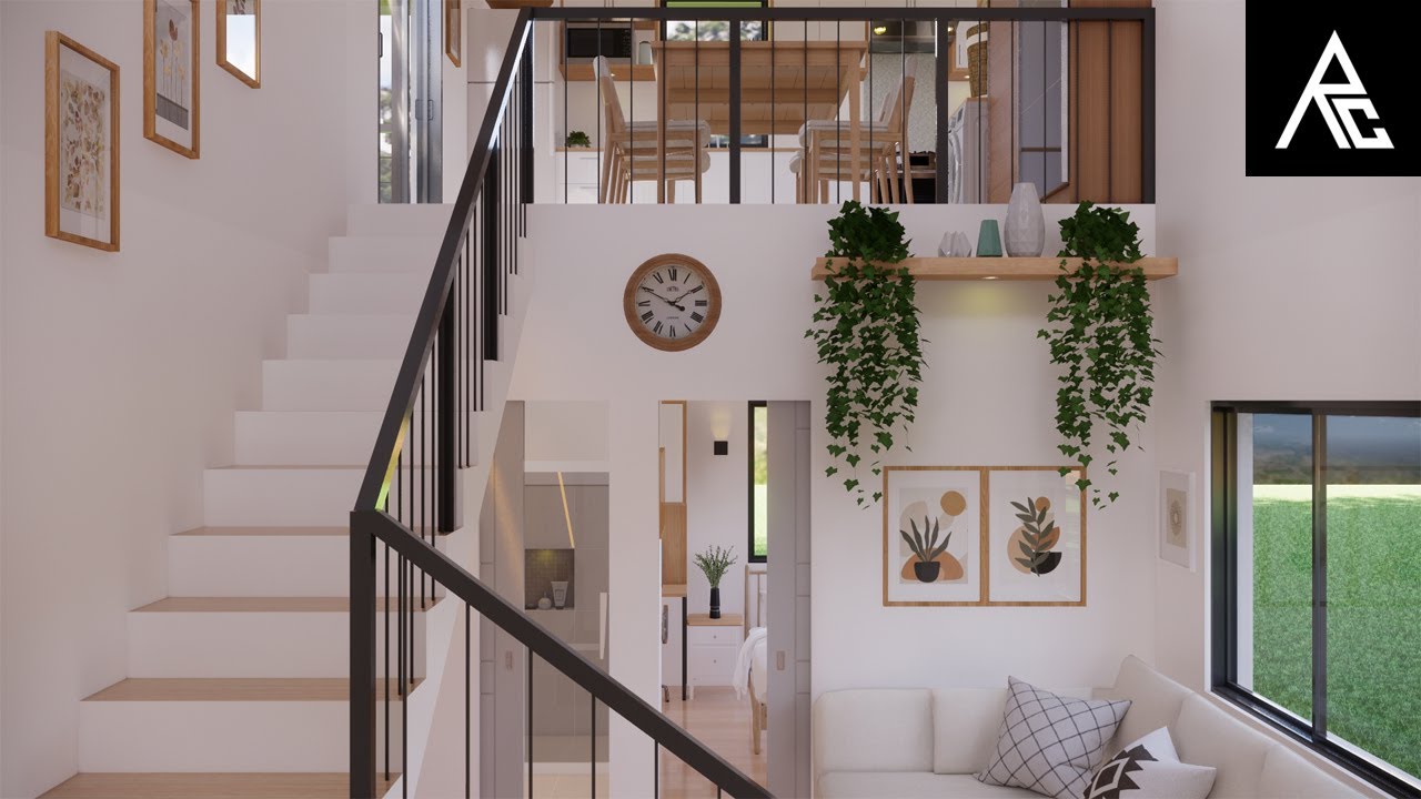 Gorgeous 1-Bedroom Loft-Type Tiny House Design Idea (4x8 Meters Only ...