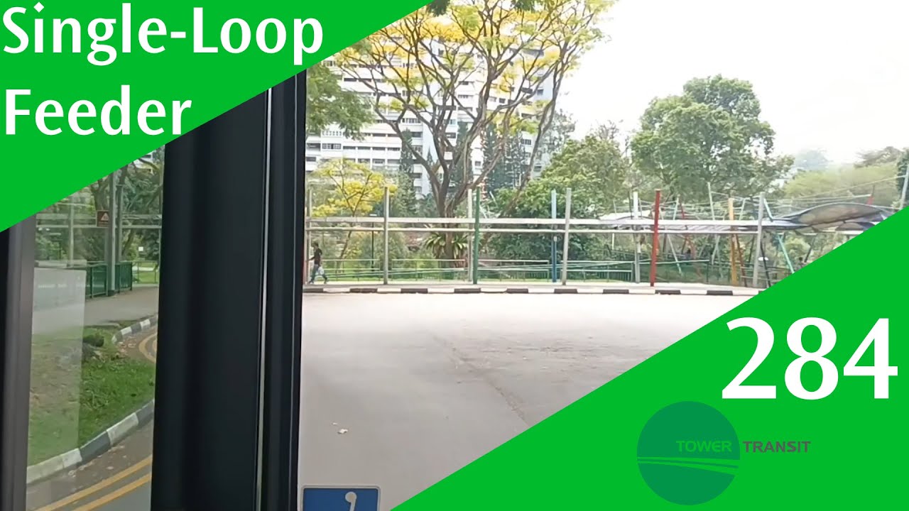 Singapore Tower Transit Feeder Bus Service 284 Route Visual - YouTube