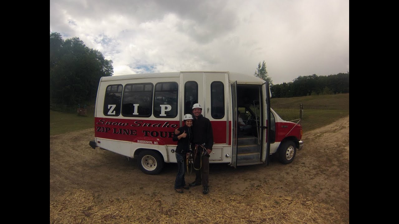 Snow Snake Zip Line Tour Matt and Ash - YouTube