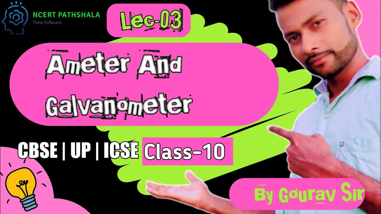 Measuring of Electric Current | Ameter And Galvanometer |Class 10 ...