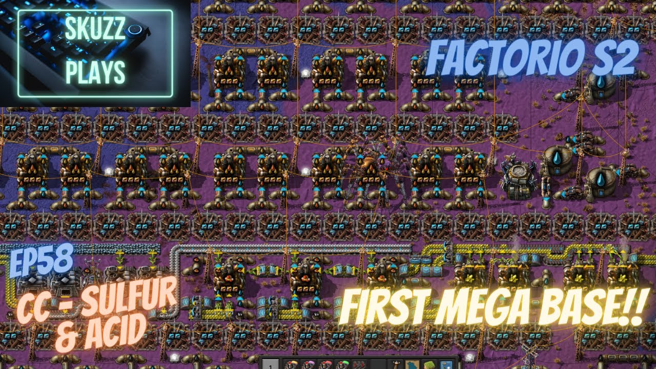 Factorio Series 2 - 58 - CC - SULFUR & ACID - Playthrough - YouTube