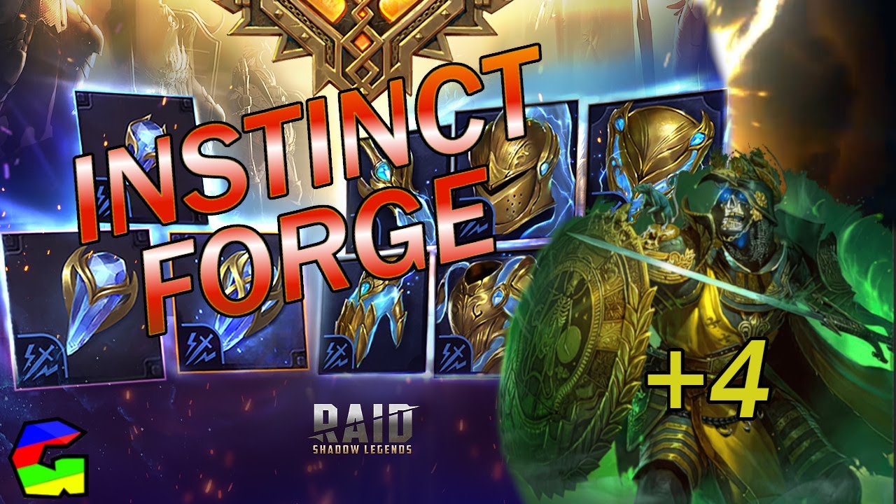 Forging All Instinct Gear! +4 Empowered UDK - Raid Shadow Legends - YouTube