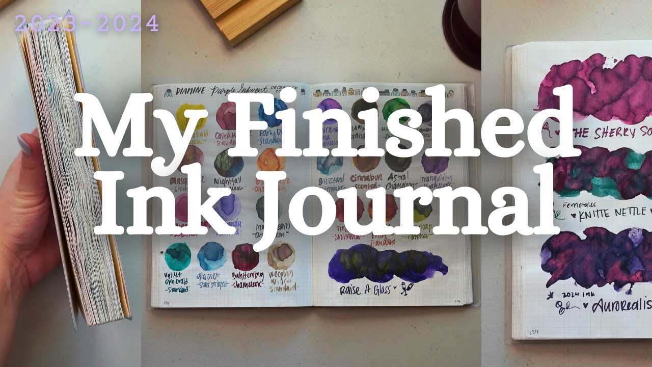 A Full Flip Through of my Completed Ink Journal (2023-2024) - YouTube