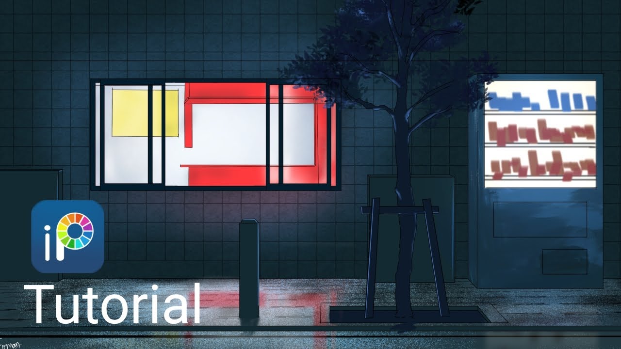 SPEEDPAINT Menggambar Jalanan di Malam Hari [ibispaint x] - YouTube