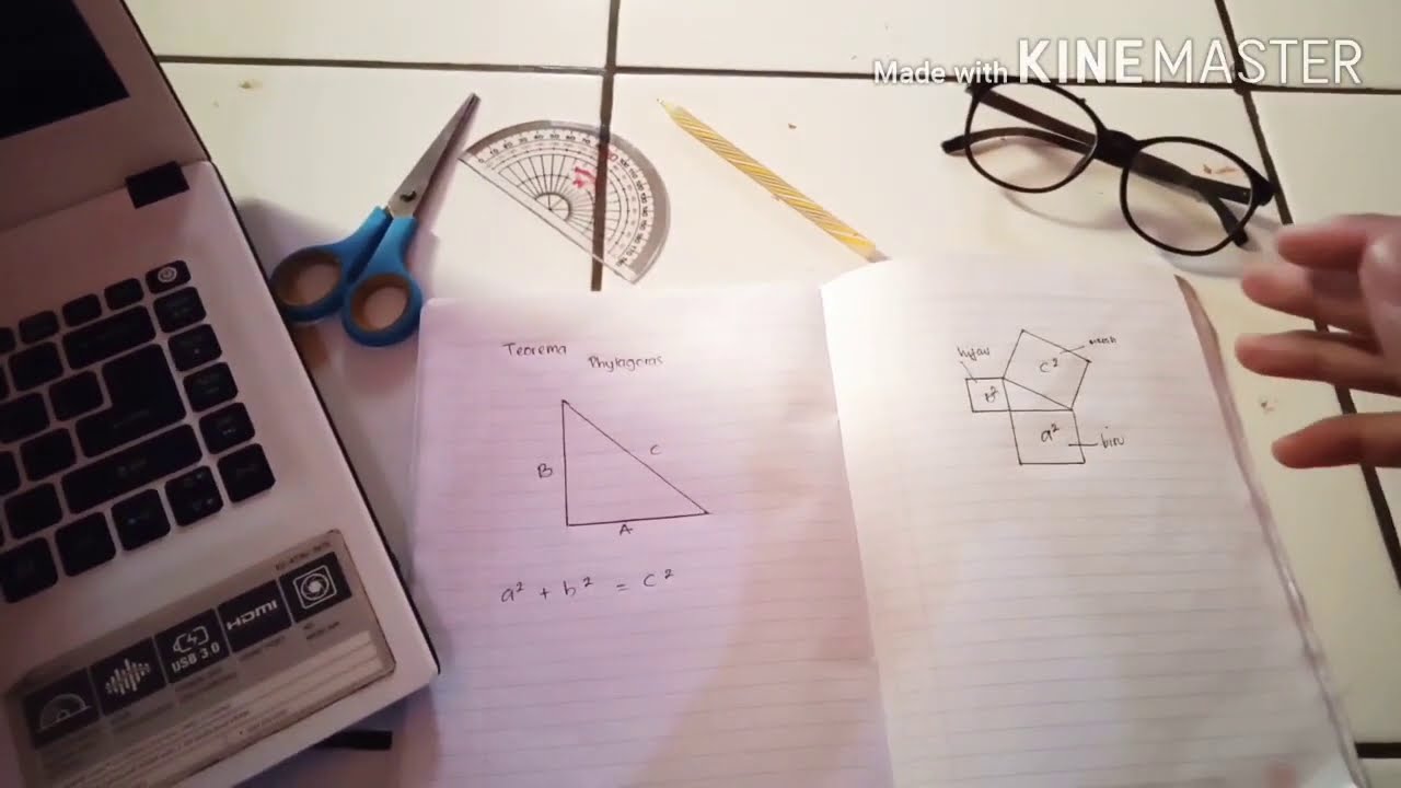 PEMBUKTIAN TEOREMA PHYTAGORAS • JUMLAH SUDUT SEGITIGA 180° • JUMLAH ...