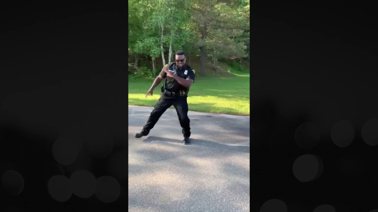 An American Police officer does dance challenge - YouTube