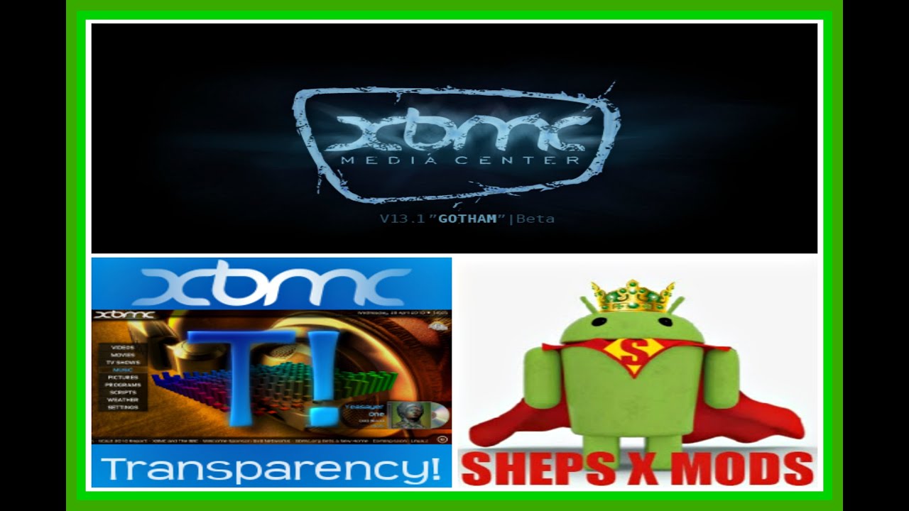 TRANSPARENCY! XBMC KODI SKIN - YouTube