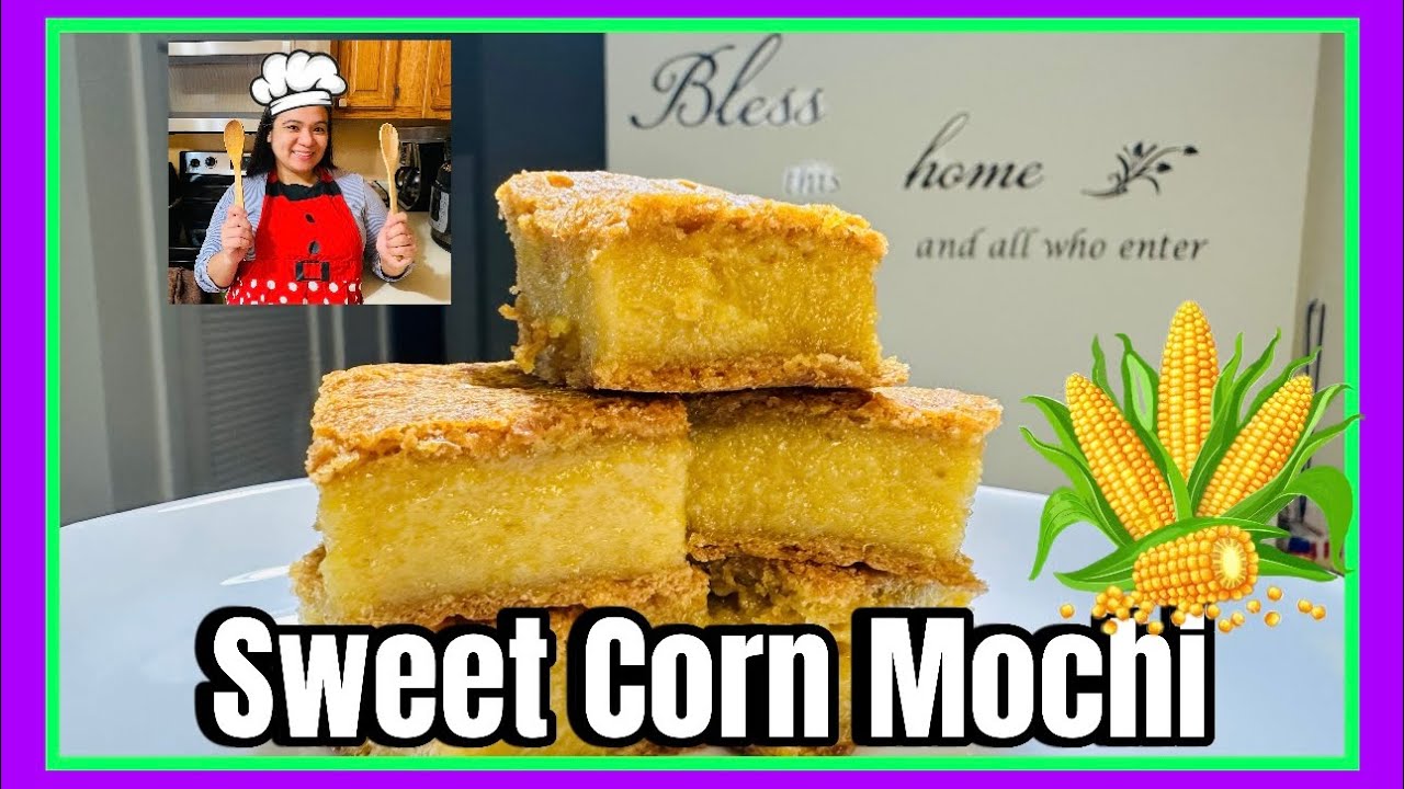 Easy SWEET CORN MOCHI cake | Recipe Included | Ohana Abode #995 - YouTube