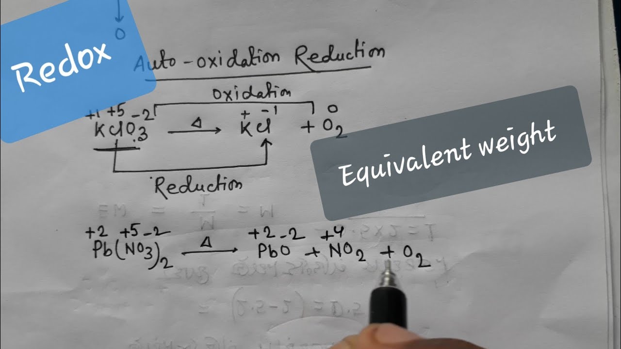 Redox Equation// Equivalent weight - YouTube