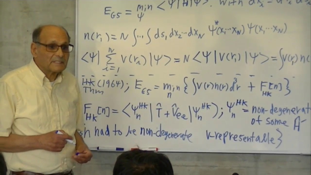 Hohenberg-Kohn theorem and constrained search - YouTube