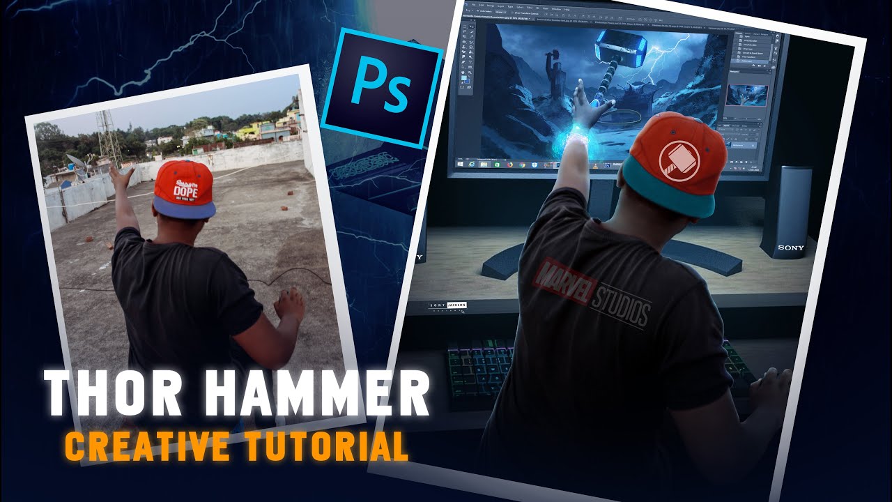Thor Hammer Photoshop Manipulation Tutorial | Marvel Photo Editing ...