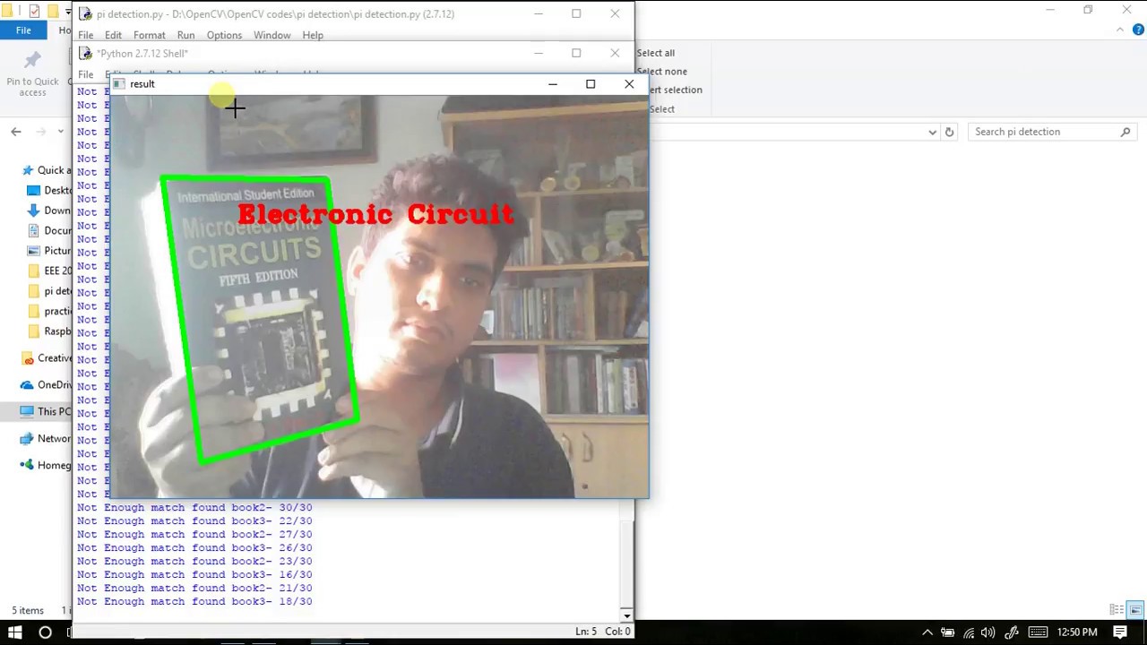 Real Time Face Recognition Using Opencv Via Python Youtube