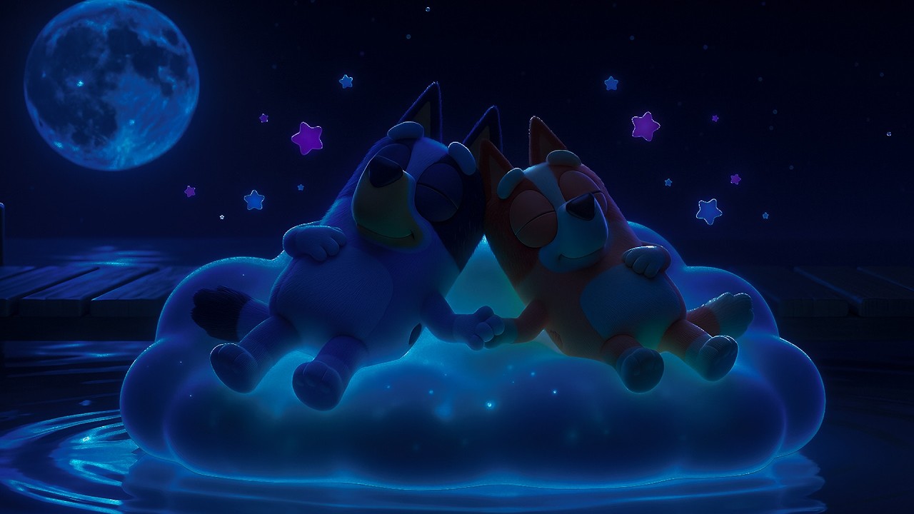 NO ADS Sleep Dreams with Bluey & Bingo 🌙 | Relaxing Piano for Emotional ...