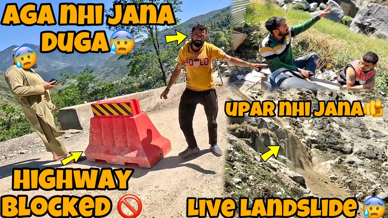 AGA NHI JANA HIGHWAY BLOCKED HAI😰 LIVE LANDSLIDE 😰💔PROPER TRAINING BACK WORKOUT - YouTube