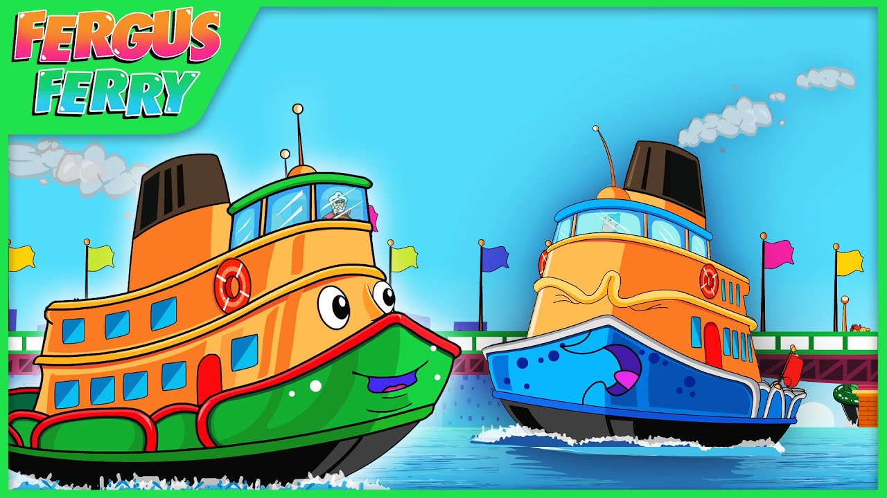 Ep. 13 'Fergus Ferry Joins the Search' | Boats for Children | Cartoons ...