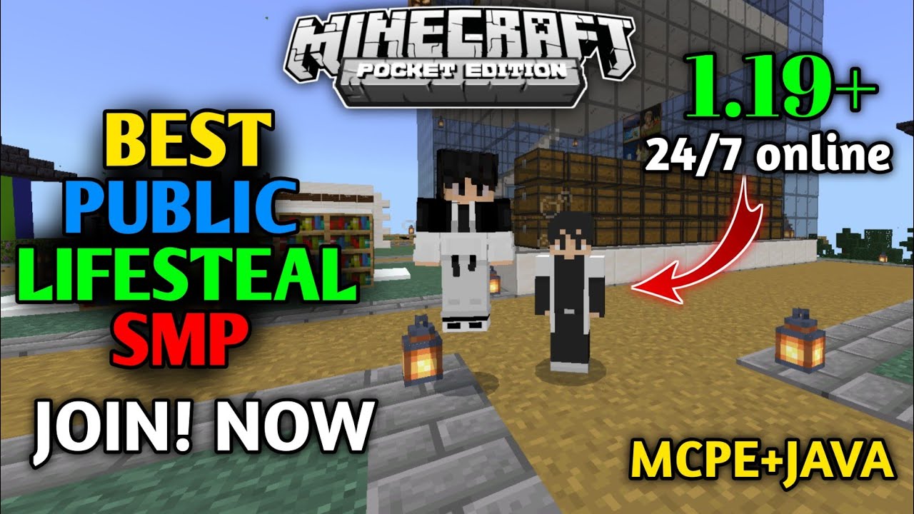 The BEST Public SMP Server for Minecraft Pocket Edition 1.19.50+ - YouTube