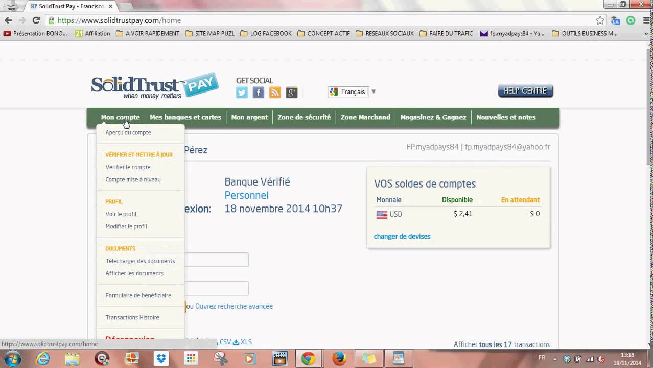 OUVRIR un COMPTE SOLIDTRUSTPAY - YouTube