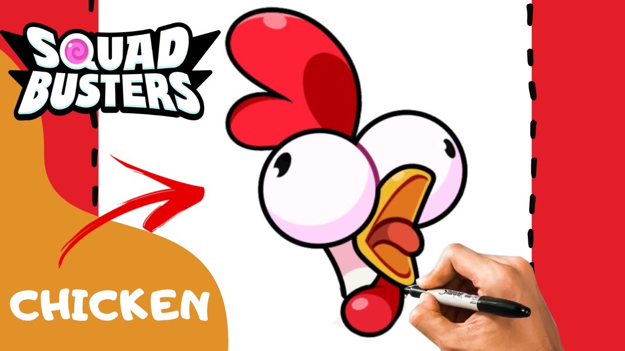 How to Draw Chicken from Squad Busters - YouTube