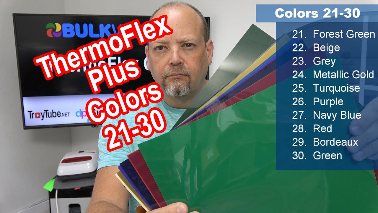 ThermoFlex Plus Colors 21 through 30 - YouTube
