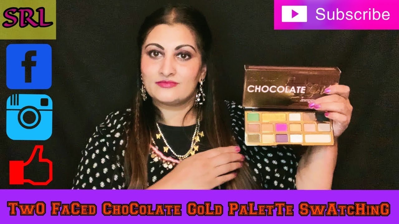 Two Faced Chocolate Gold Palette - YouTube