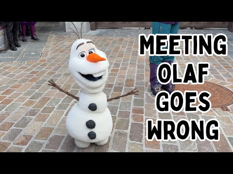 Meeting the NEW Olaf at Disneyland Paris (With an Unexpected Ending!)