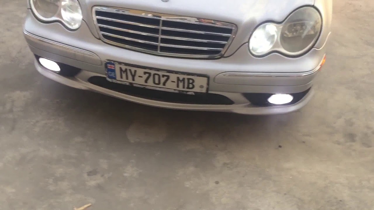 Mercedes w203 LED lights - YouTube