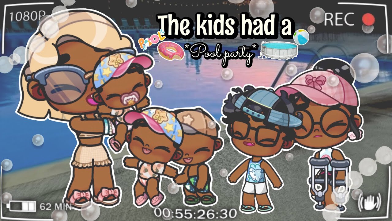 The kids had a pool party 🏊🏾‍♀️ *with voice🔊* ||Avatar World|| - YouTube