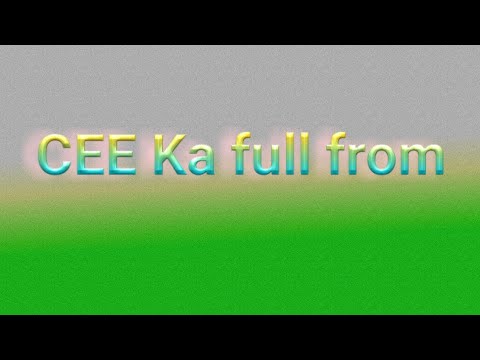 cee ka full form - YouTube