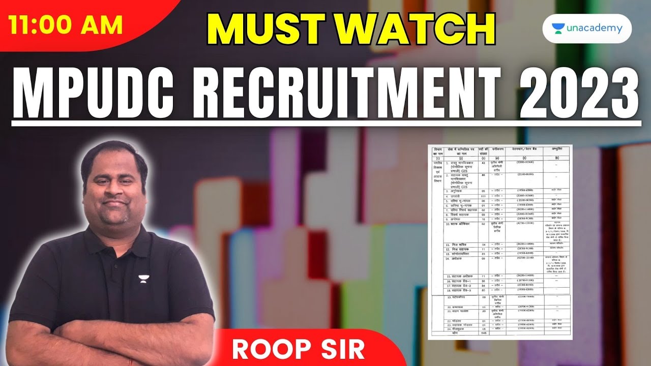 MP Urban Development Vacancy 2023 | MPUDC RECRUITMENT 2023 | MP Vacancy ...