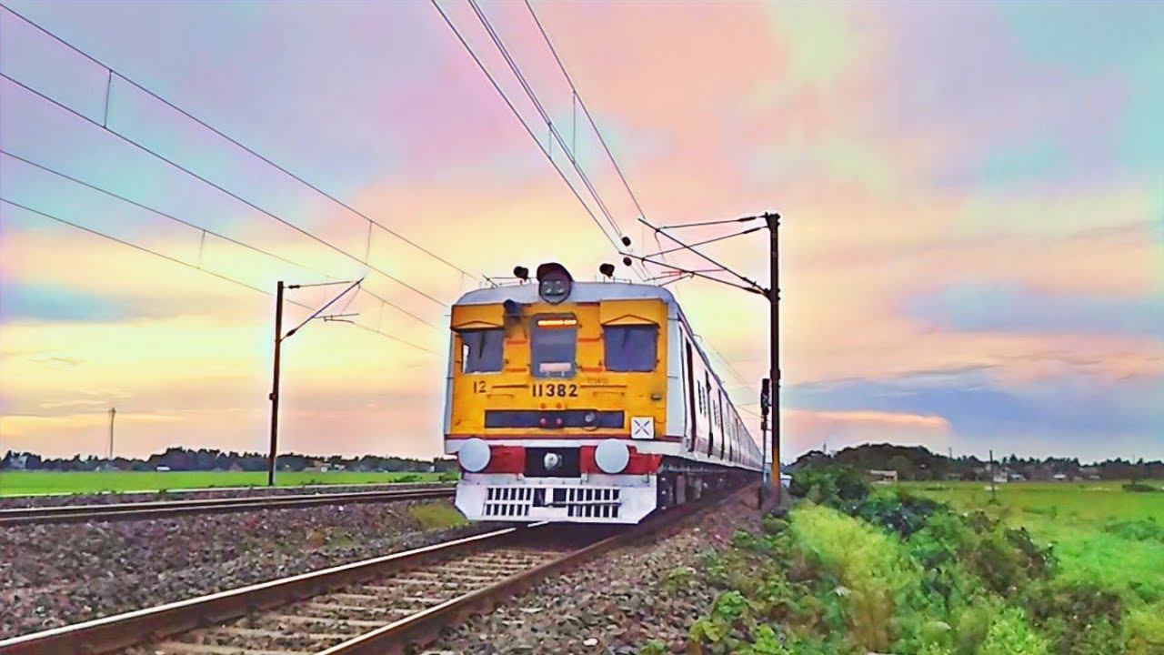 Colourful electric multiple unit | emu local train | Journey circle ...