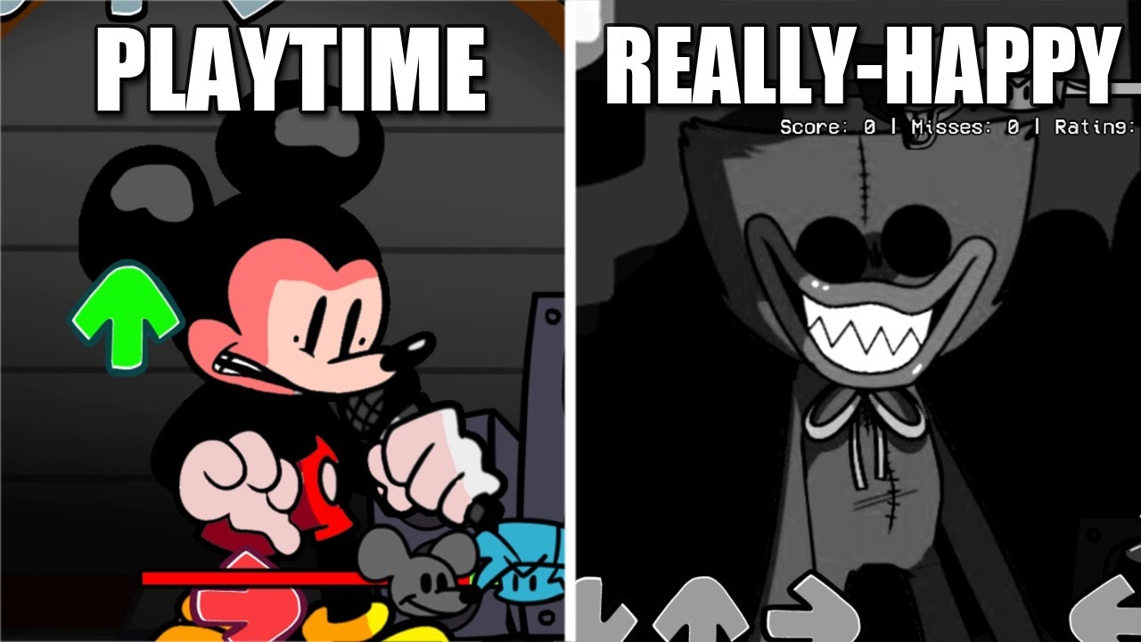 Mickey Mouse Sing PLAYTIME And Huggy Wuggy Sing Really-Happy - Friday ...